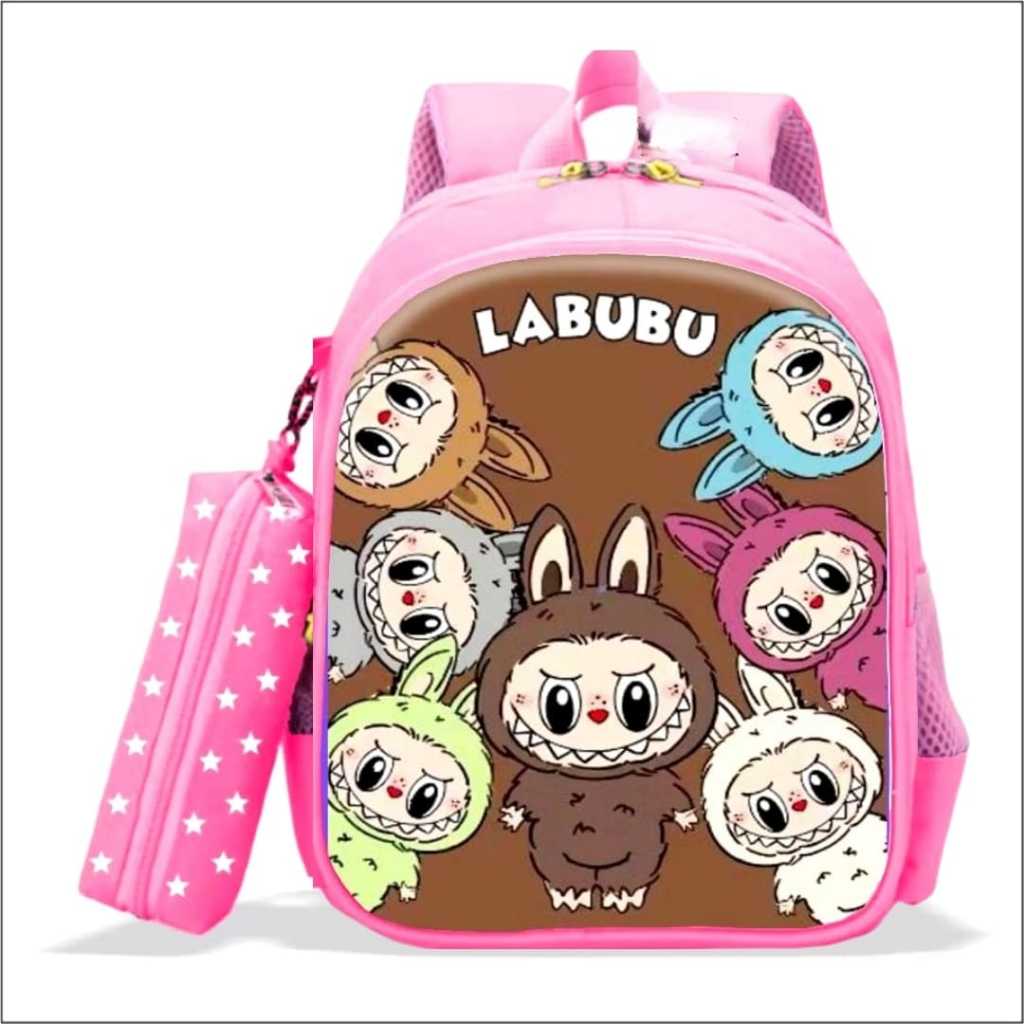 Jual ANR01-VIRAL LABUBU-tas sekolah anak karakter boneka labubu-tas anak TK SD | Shopee Indonesia
