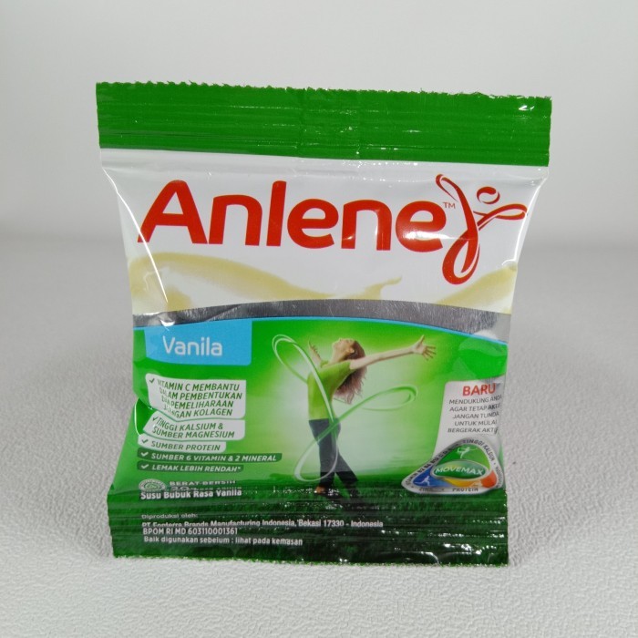 Jual Anlene sachet vanilla 20 gr ( 10 sachet / renceng ) | Shopee Indonesia