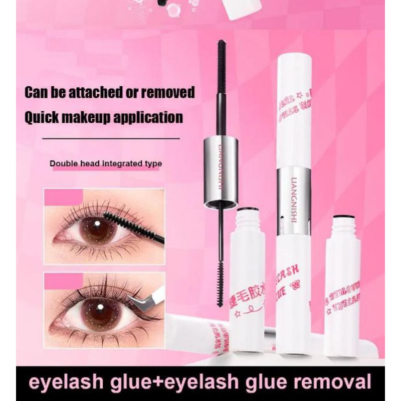 Jual Lem Eyelash, Lem Bulumata LIANGNISHI False Eyelashes New Double ...