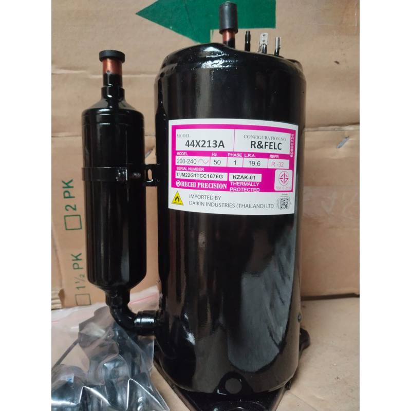 Jual KOMPRESOR AC RECHI 44X213A | KOMPRESOR AC 1PK R32 (1PHASE 220V ...