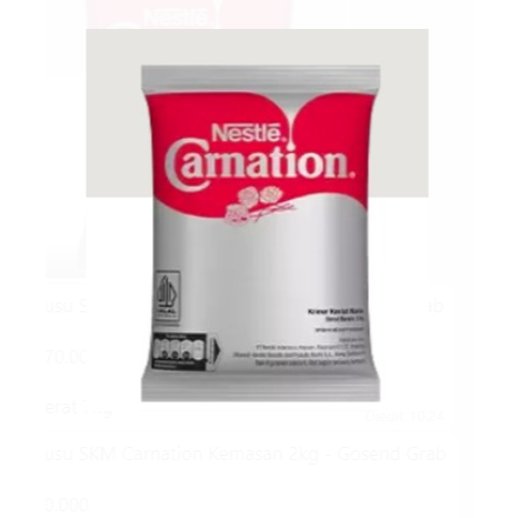 Jual Susu SKM Carnation Kemasan 2kg - Gosend Grab | Shopee Indonesia