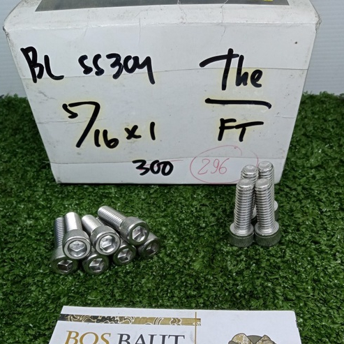 Jual BAUT L SS304 / BAUT L SOCKET HEAD STAINLESS STEEL - 5/16X1 ...