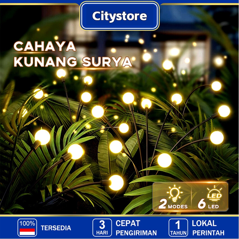 Jual Citystore Lampu Taman Solar 8 Led Outdoor Dekorasi Taman Solar ...