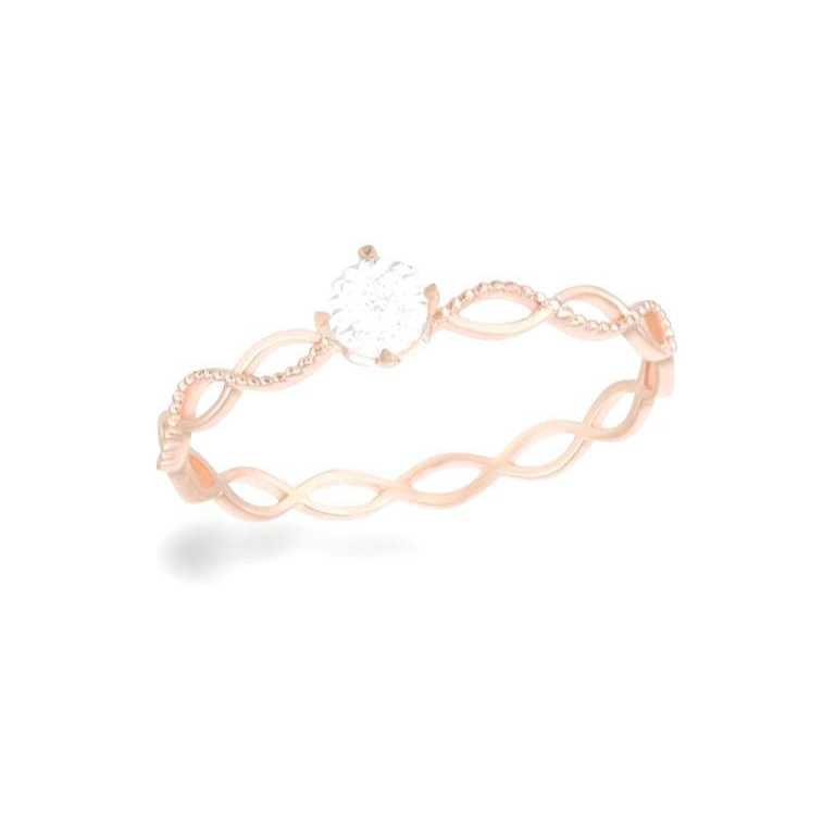 Jual LYN Lumiere - Solitaire Infinity Ring - Rose Gold 18K - Lab Grown ...