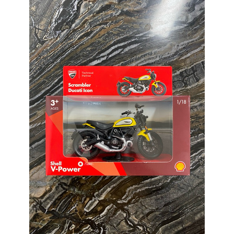 Jual Diecast Ducati Scrambler Ducati Icon Shell V-Power | Shopee Indonesia
