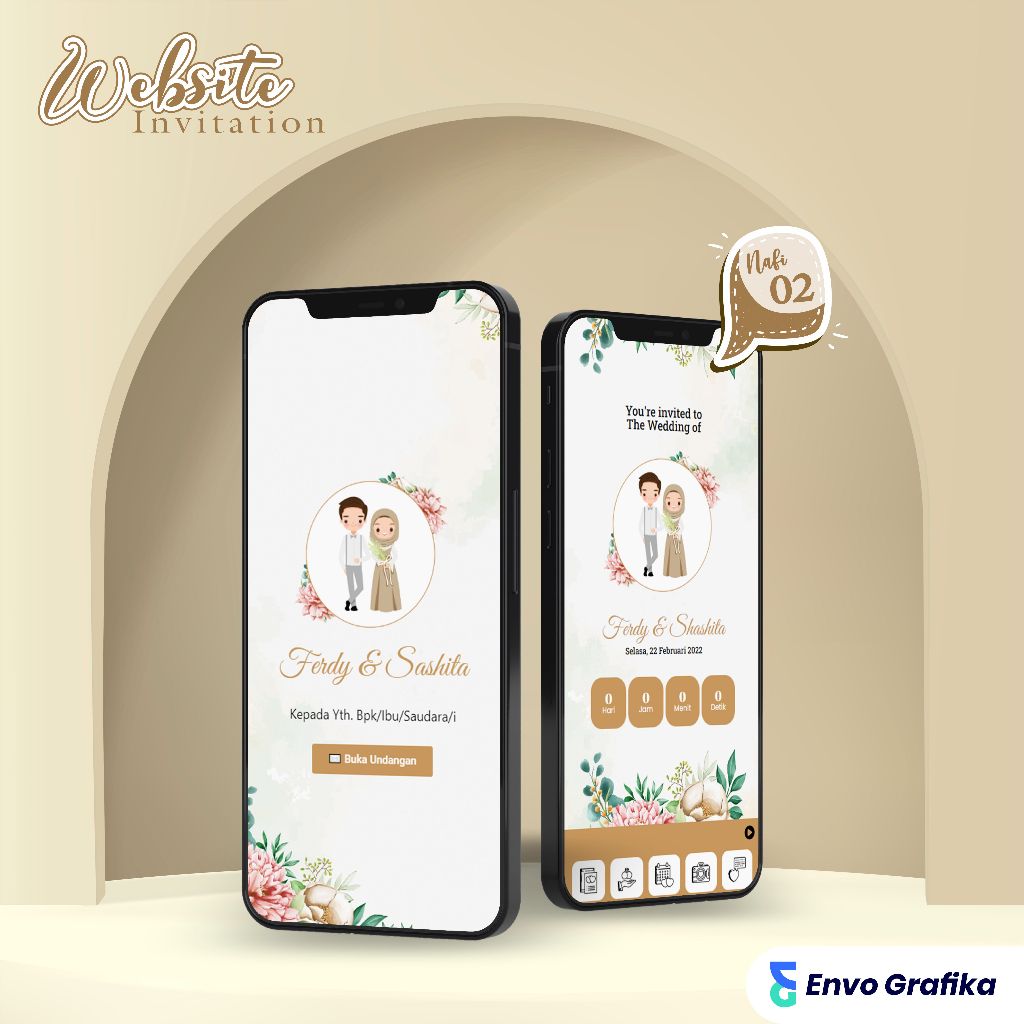 Jual UNDANGAN DIGITAL WEBSITE PERNIKAHAN | UNDANGAN WEBSITE AESTHETIC ...
