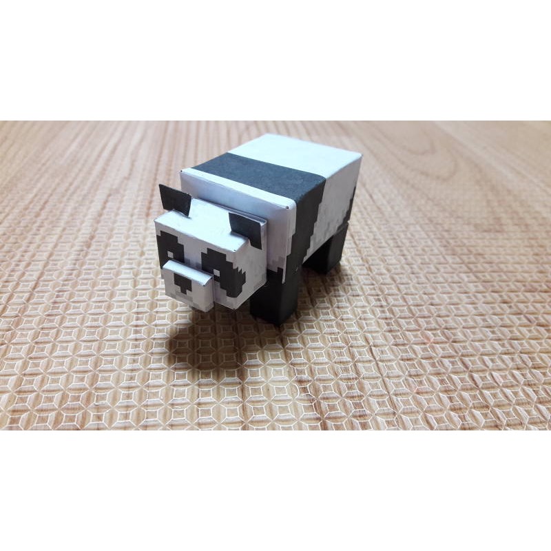 Jual Papercraft Minecraft Hewan Panda (bentuk jadi seperti di foto dan ...