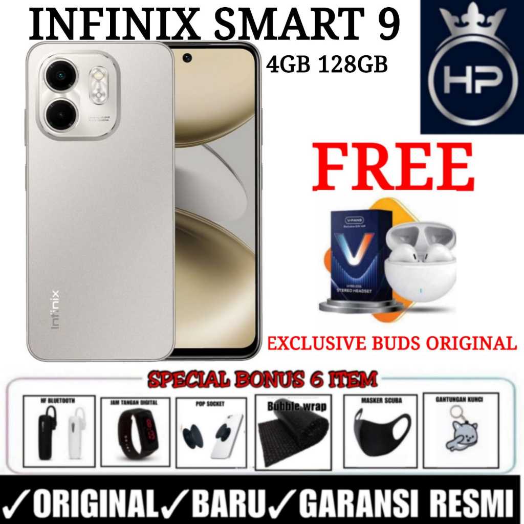 Jual INFINIX SMART 9 4/128 & SMART 9 HD 4/64 GARANSI RESMI | Shopee Indonesia