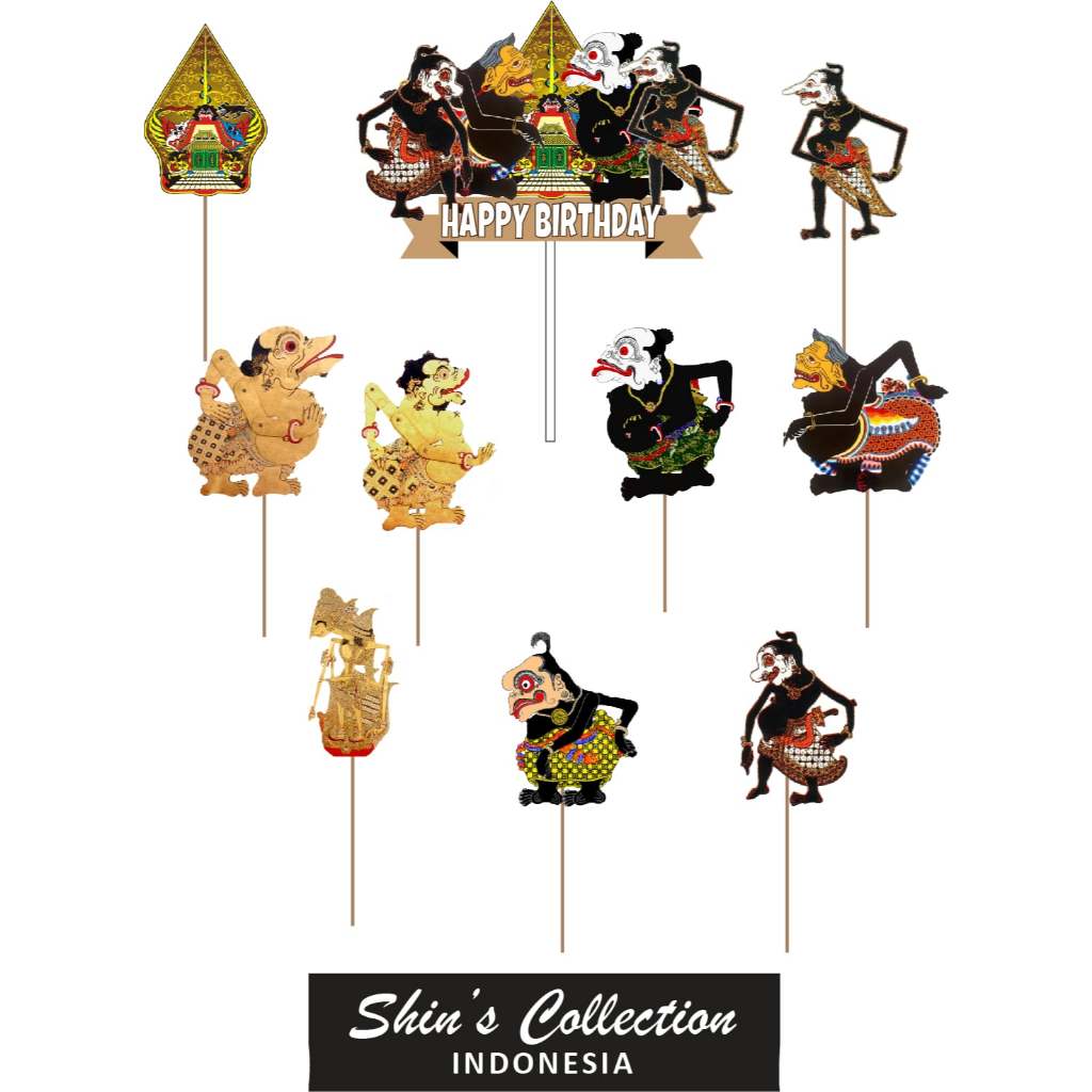 Jual Cake topper Wayang Punakawan Ramayana Pandawa Batarayudha | Shopee ...