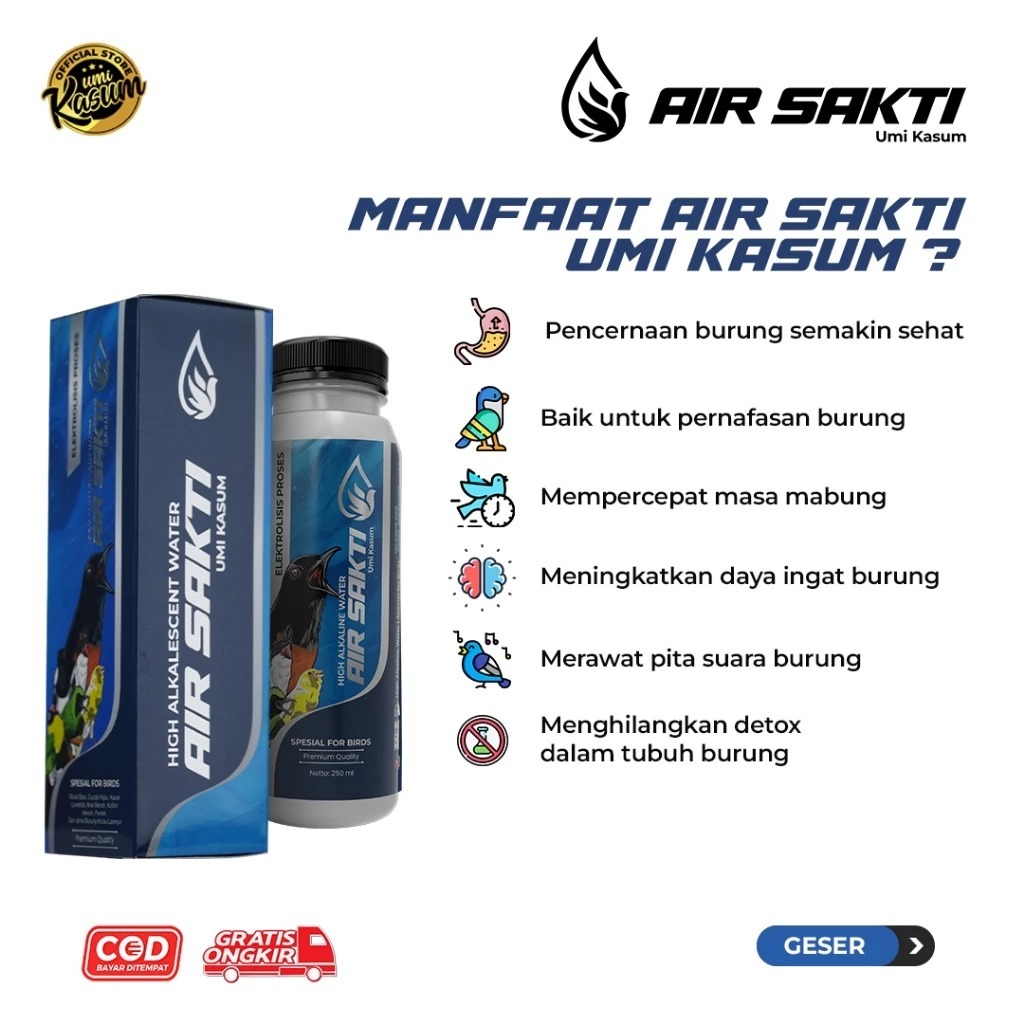 Jual Air Sakti Umi Kasum Anti Oksidan | Air Minum Burung Premium Untuk ... Jual Air Sakti Umi Kasum Anti Oksidan | Air Minum Burung Premium Untuk ...