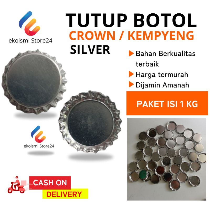 Jual Tutup Botol crown kempyeng 1kg / Tutup botol Aluminium | Shopee ...