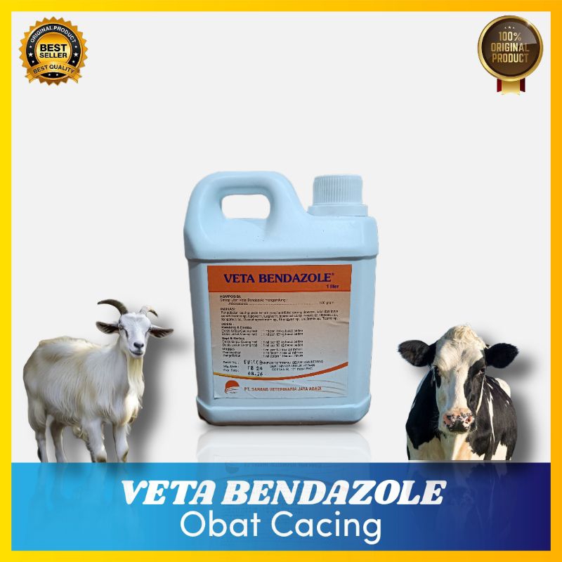 Jual veta bendazole | Obat cacing sapi | Obat cacing kambing | 1 Liter ...