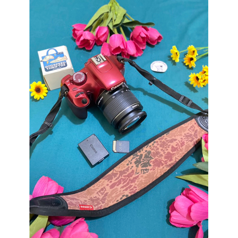 Jual Camera DSLR Canon EOS 1100D Maroon series with Lensa EFS 18-55mm ...