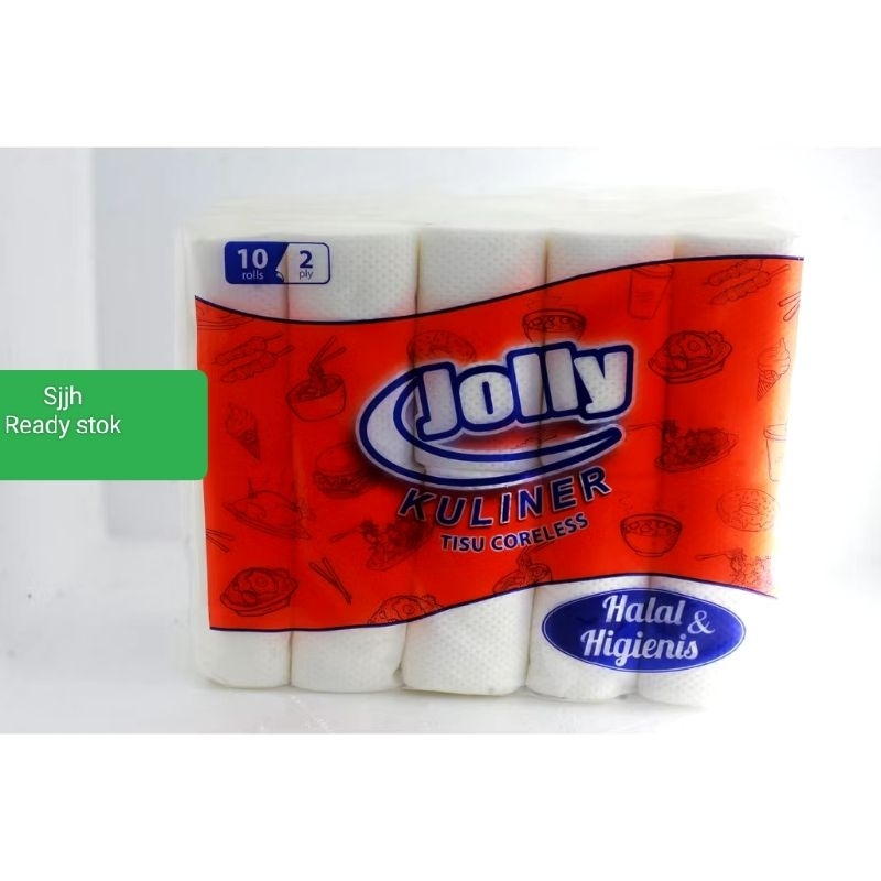 Jual Tisu Roll jolly coreless / Tisu gulung jolly coreless lunak 1pack ...