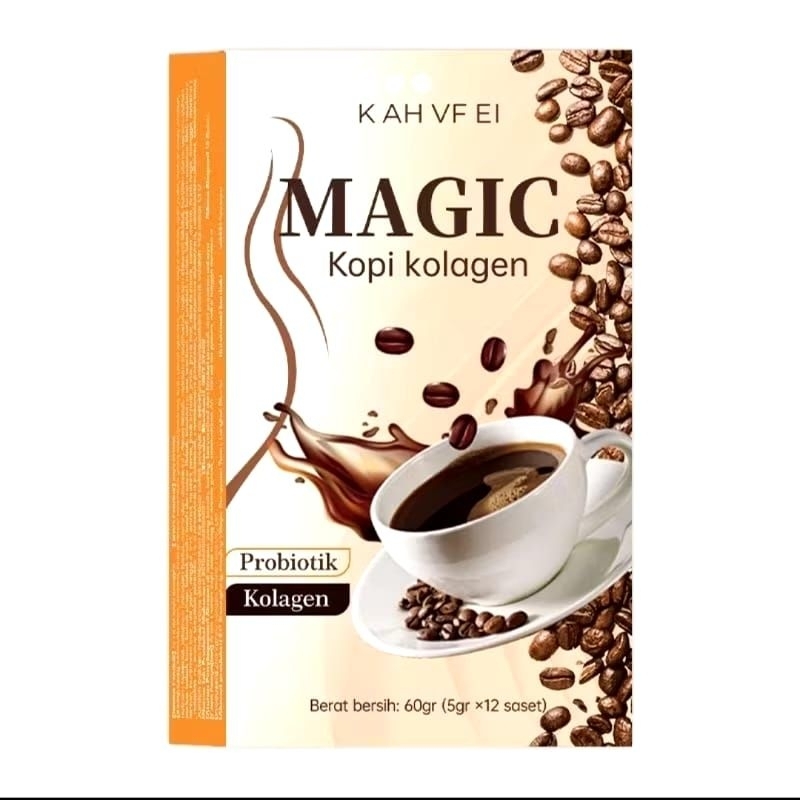 Jual 1 BOX KOPI KOLAGEN MAGIC ISI 12 SASET | Shopee Indonesia