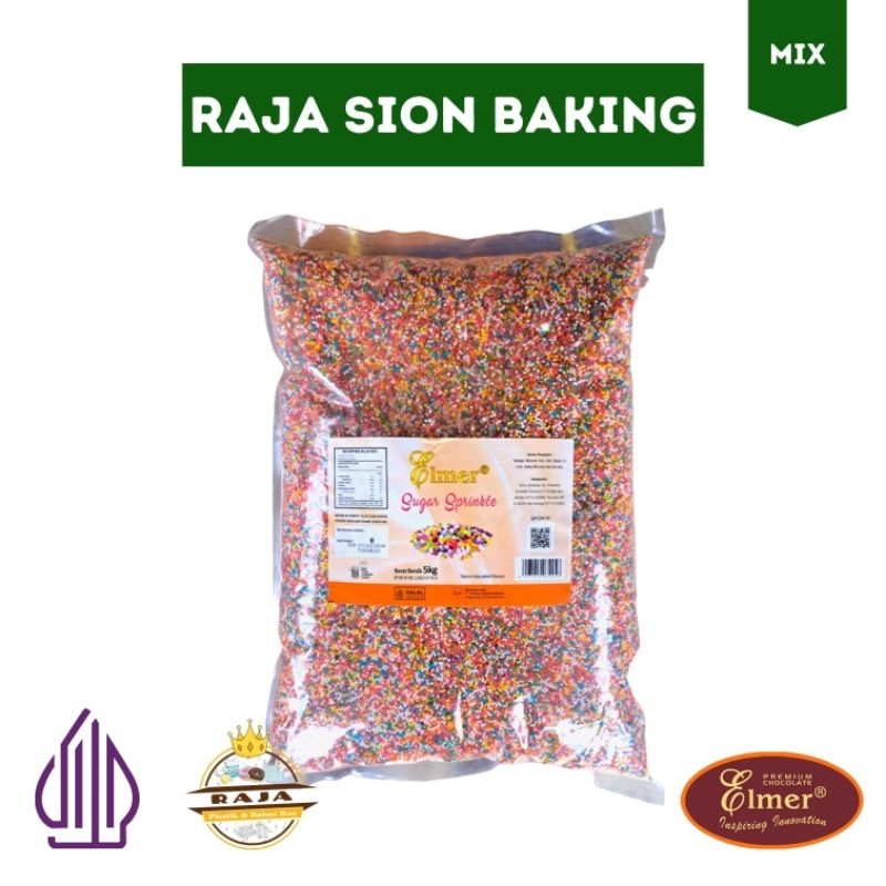 Jual Sprinkle Elmer 1 KG / Sugar Sprinkle Rainbow | Shopee Indonesia