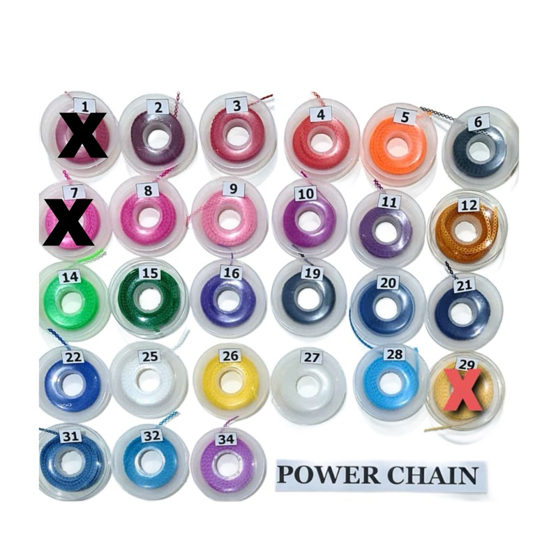Jual Karet Behel Power Chain / Rantai / Sambung Per 10cm per 2 PCS bisa ...
