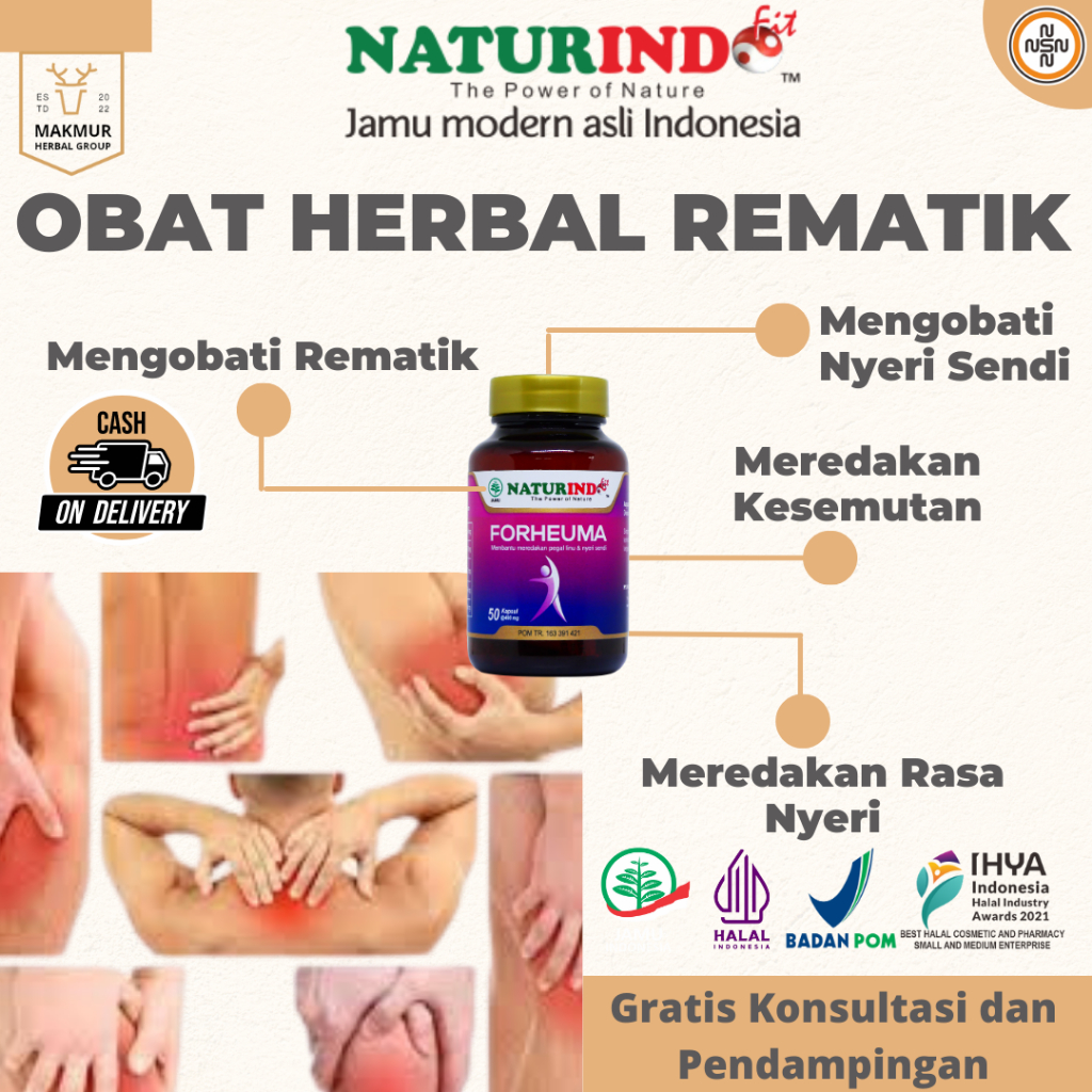 Jual Obat Rematik Rheumatik Sendi Linu Herbal Reumatik Radang Tulang ...