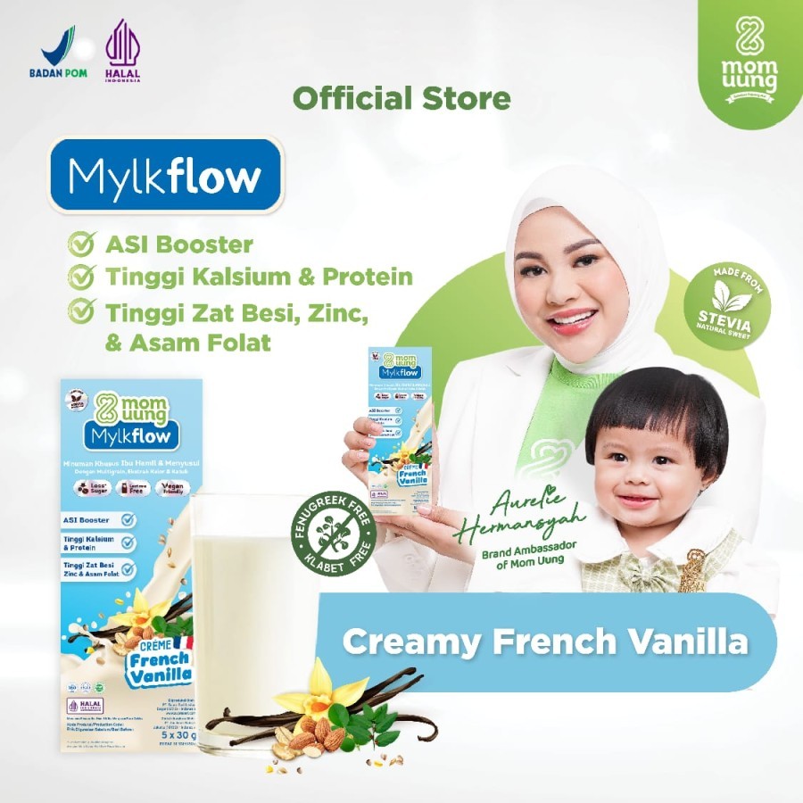 Jual Mom Uung Mylkflow Susu Pelancar ASI Booster Rasa Creamy French ...