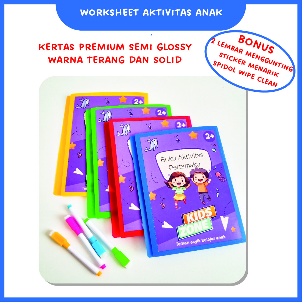 Jual ASHJENA Buku aktivitas pertamaku worksheet lembar kerja buku pra ...