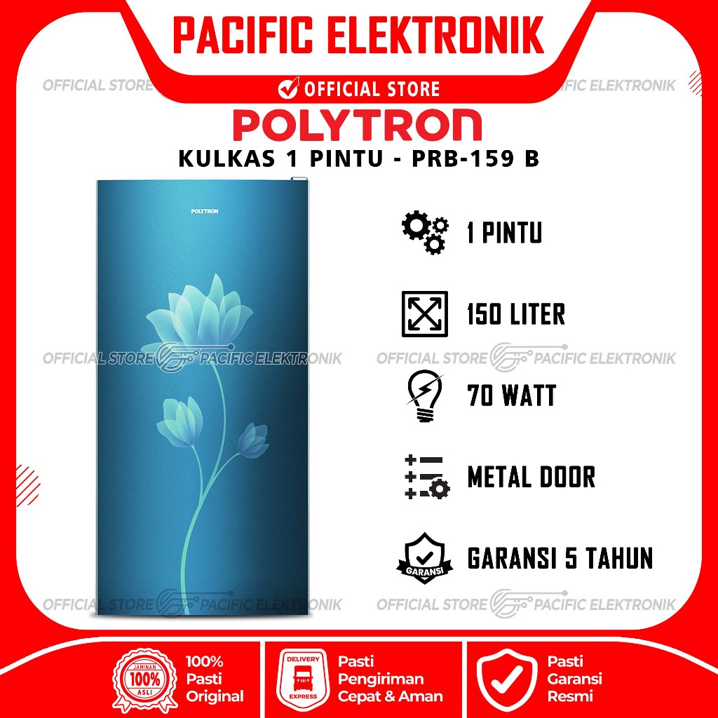 Jual Kulkas Polytron 1 Pintu PRB-159 / PRB159 | Shopee Indonesia