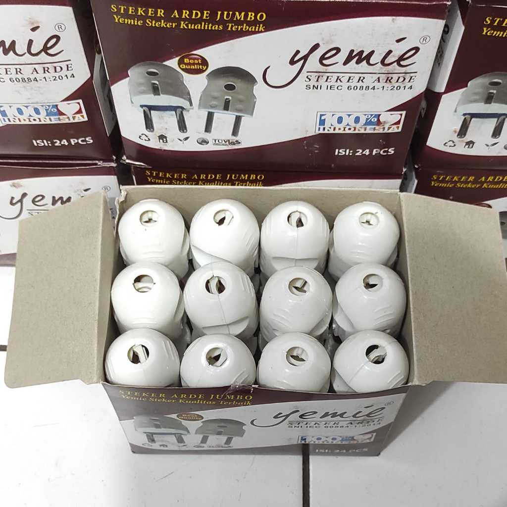 Jual PROMO!!!COLOKAN LISTRIK BULAT/STEKER ARDE 24PCS/1BOX | Shopee ...