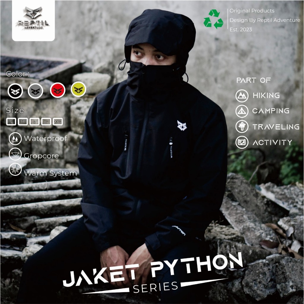Jual JAKET OUTDOOR PRIA/WANITA REPTIL ADVENTURE PYTHON series | Shopee ...