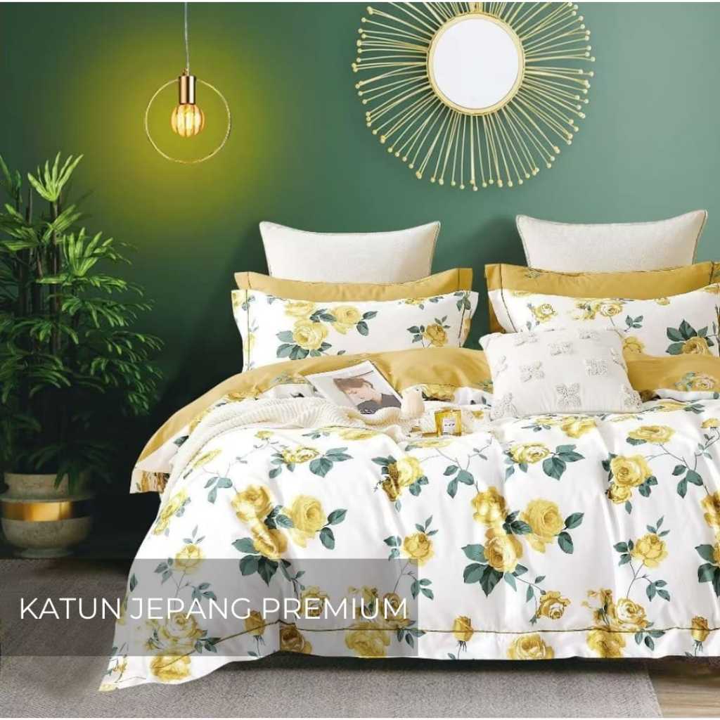 Jual Bedcover Set Sprei Katun Jepang Size Single 90x200 100x200 120x200 ...