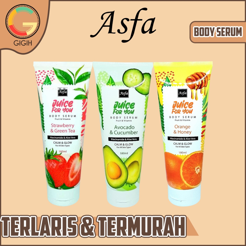 Jual ASFA BODY SERUM JUICE 180ML ( READY ALL VARIAN ) | Shopee Indonesia