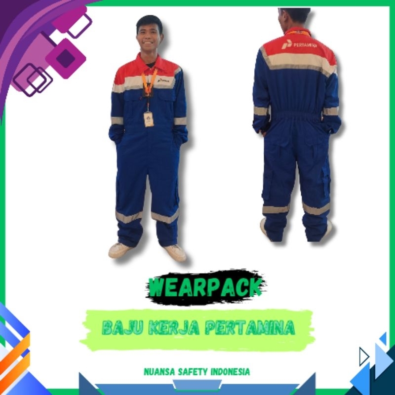Jual Wearpack Pertamina Tahan Api Original - Safety Pakaian Kerja Migas ...