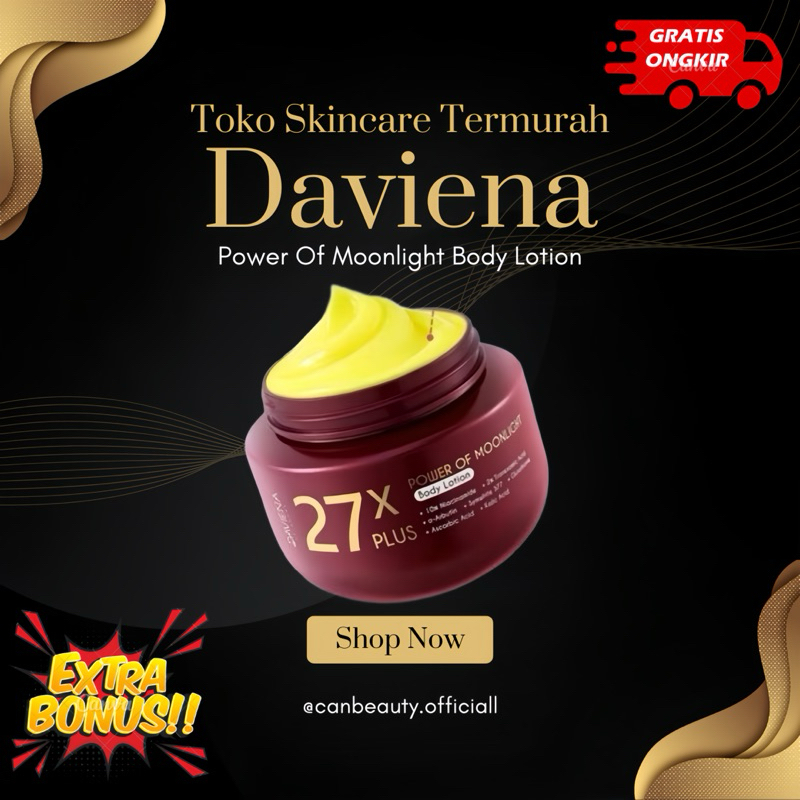 Jual Power Of Moonlight Body Lotion Daviena 27x Plus HB DOSTING ...