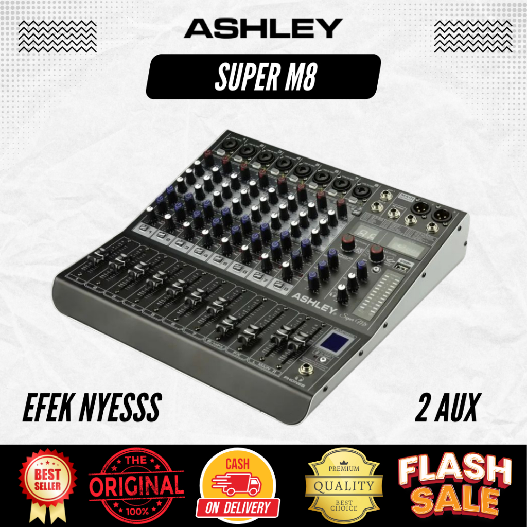 Jual Mixer 8 Channel Ashley Super M8 | Shopee Indonesia