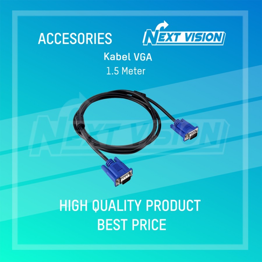 Jual VGA CABLE - KABEL VGA MONITOR 1.5M | Shopee Indonesia