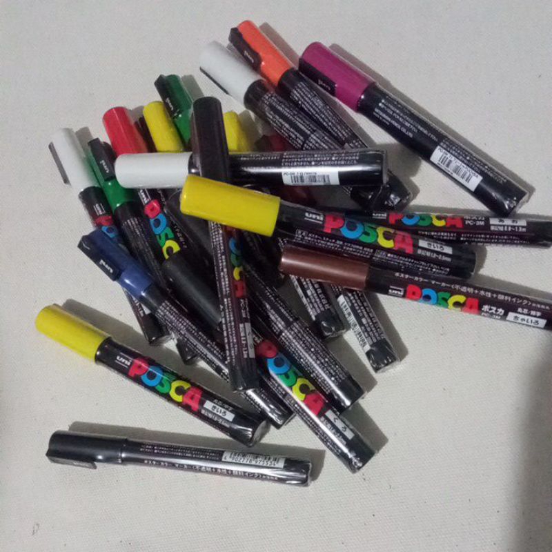Jual UNI POSCA PAINT MARKER PC-3 M - / PC-1 / PC - 5 POINT SIZE RANDOM ...