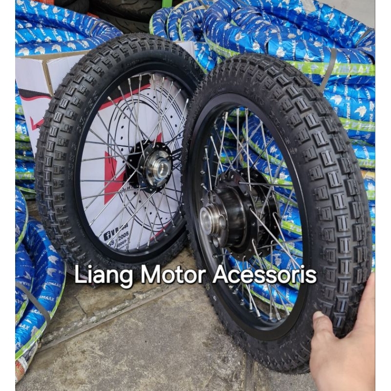 Jual Sepaket Velg Ring 18 Tromol Set Jari2 Plus Ban - Honda GL Pro ...