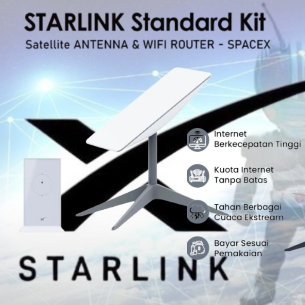 Jual STARLINK Standard Actuated Kit AC Dual Band Wi-Fi System | Shopee Indonesia