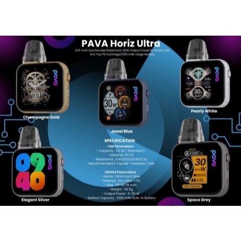 Jual PAVA HORIZ ULTRA POD KIT 1300MAH | Shopee Indonesia