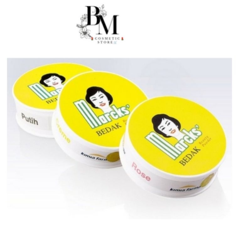 Jual Bedak Marcks | Bedak Tabur - Rose , White , Cream - Original ...