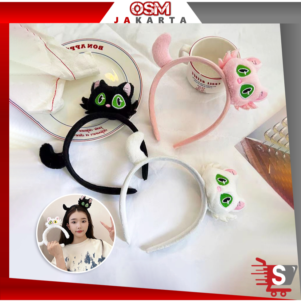 Jual OSM JKT F6410 Bando Lucu Motif Kucing / Hairband Cosplay Cute ...