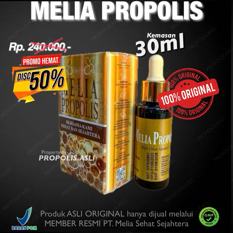 Jual MELIA PROPOLIS ASLI 30ml ORIGINAL | Shopee Indonesia