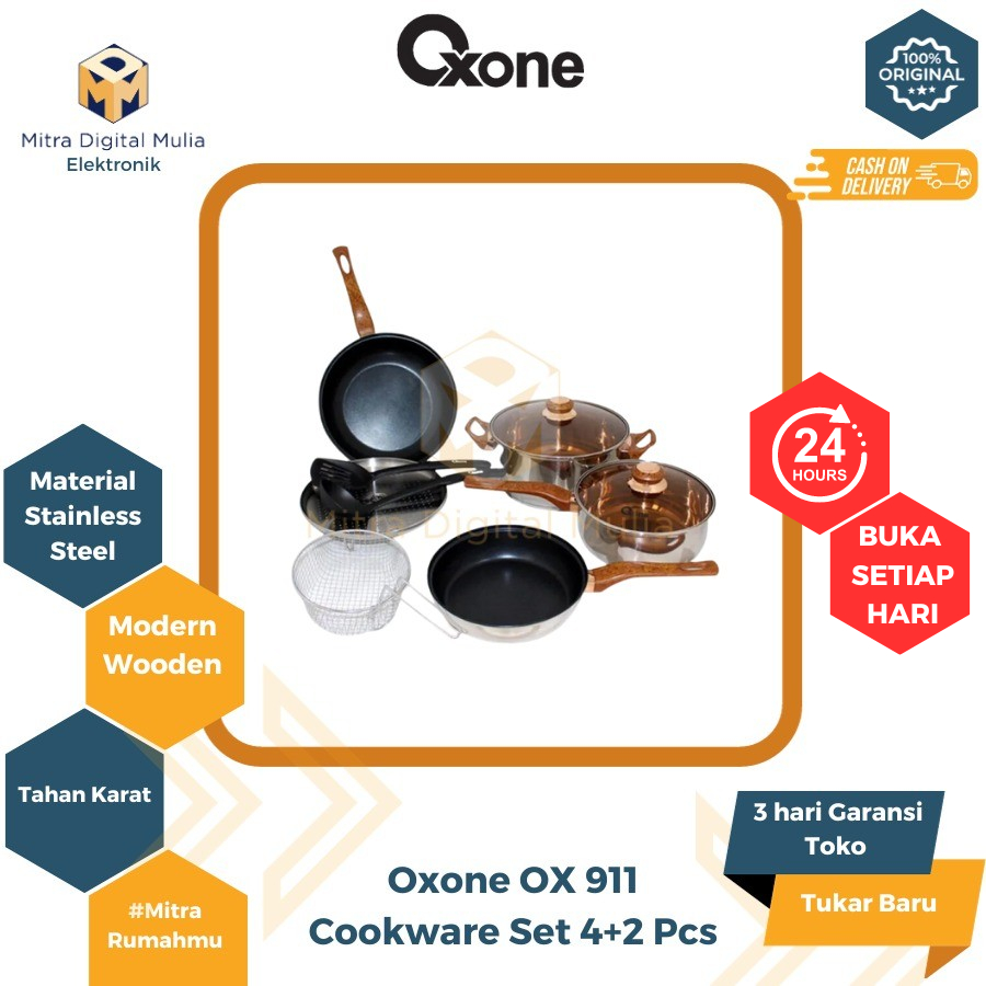 Jual Oxone OX 911 Panci Set Stainless | Shopee Indonesia