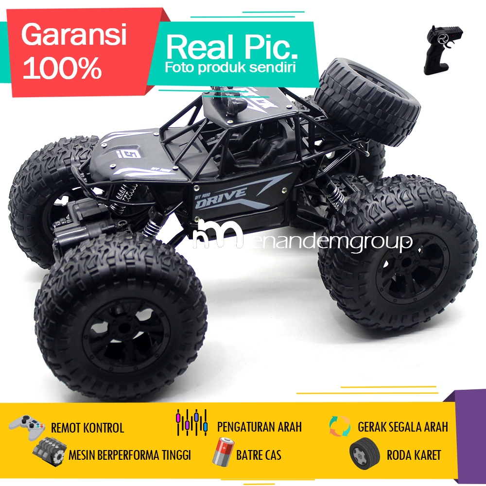 Jual Mainan Mobil Remot Kontrol RC Offroad Climbing 4WD 4X4 XDrive Ban Jumbo Besi Metal | Shopee ...