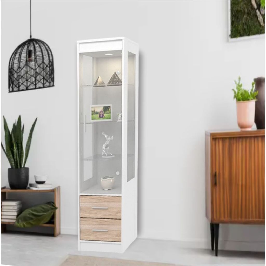 Jual Lemari Kaca / Display / Pajangan / Showcase Minimalis 1 Pintu ...