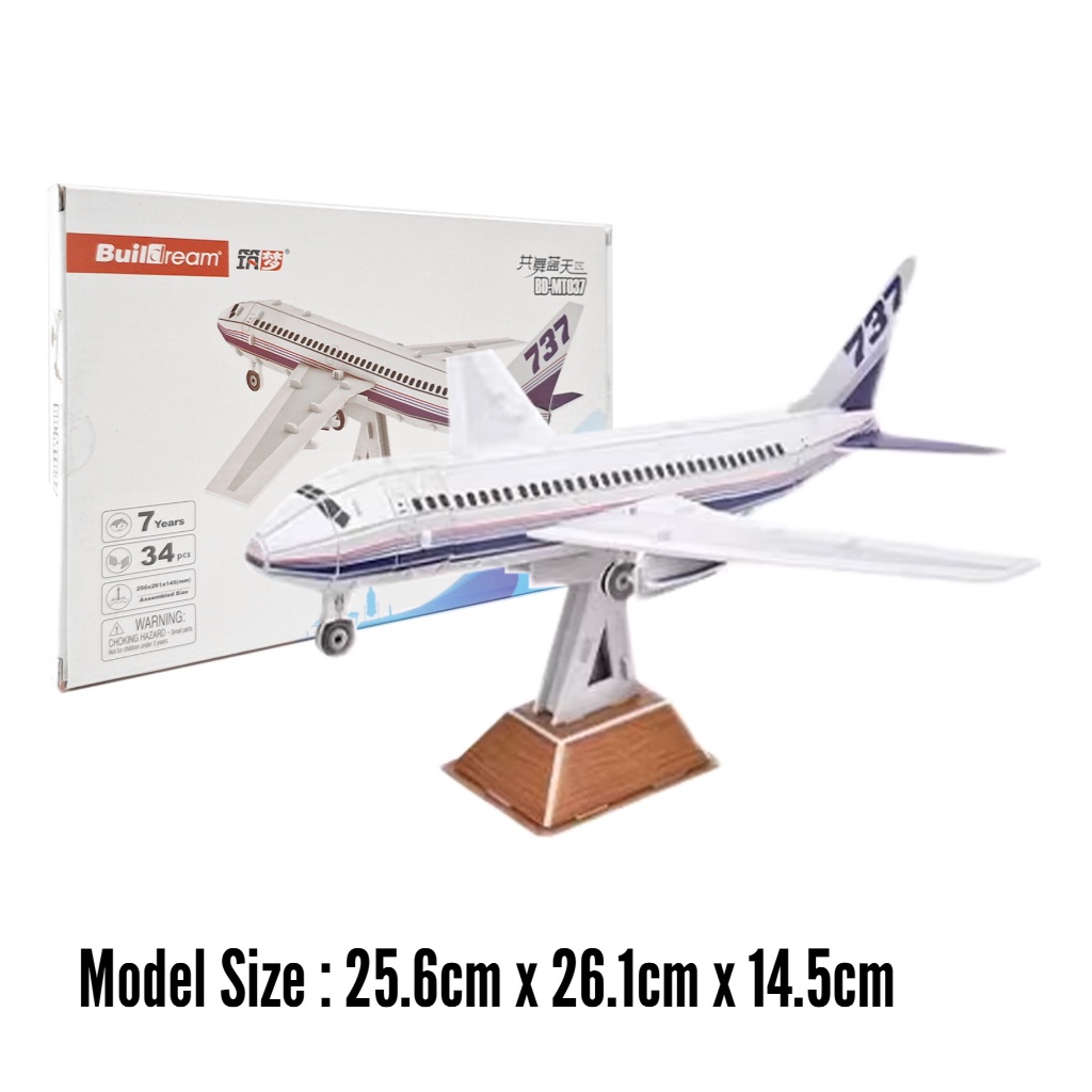 Jual Pesawat Boeing 737 - Model Pesawat Airbus A380 - 3D Puzzle ...
