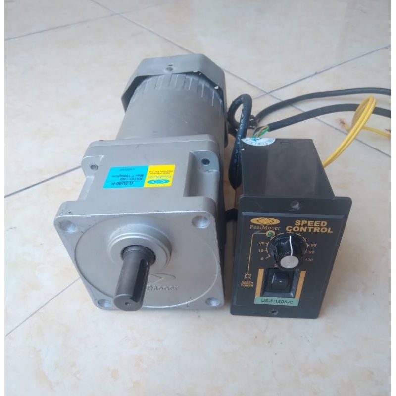 Jual Ac Motor Gearbox Peeimoger 220V Ratio 1:60 150W Speed Controller ...