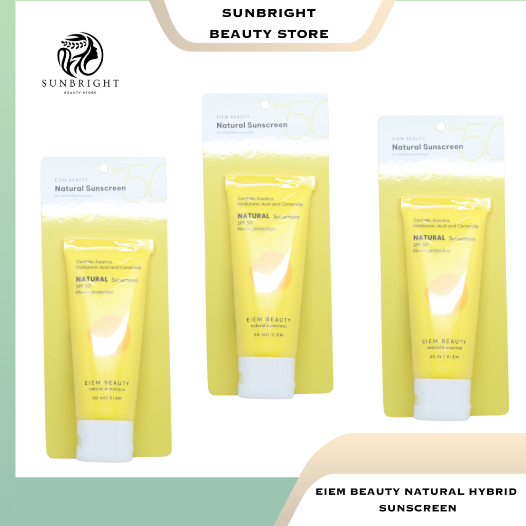 Jual EIEM - BEAUTY NATURAL HYBRID SUNSCREEN SPF 50 PA++++ Protection | Shopee Indonesia