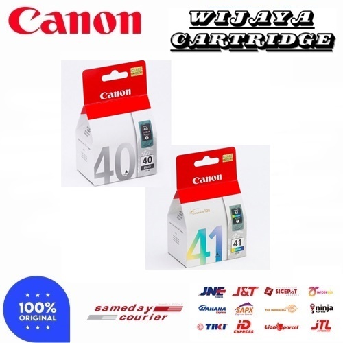 Jual Tinta Cartridge Canon 40 Black & 41 Colors Original - 1 SET ...