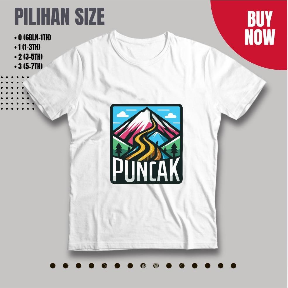 Jual Kaos Anak Oleh-oleh Souvenir Puncak Destinasi Wisata Alam Populer ...