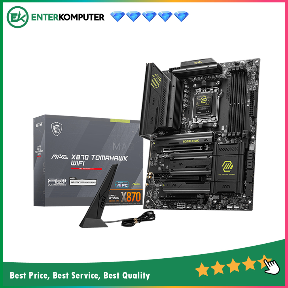 Jual MSI MAG X870 TOMAHAWK WIFI - AM5 AMD X870 DDR5 USB3.2 Type-C SATA3 - Motherboard | Shopee ...