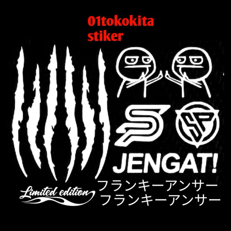 Jual Sticker cuting new pack seat cakar jengat kanji tulisan limited ...